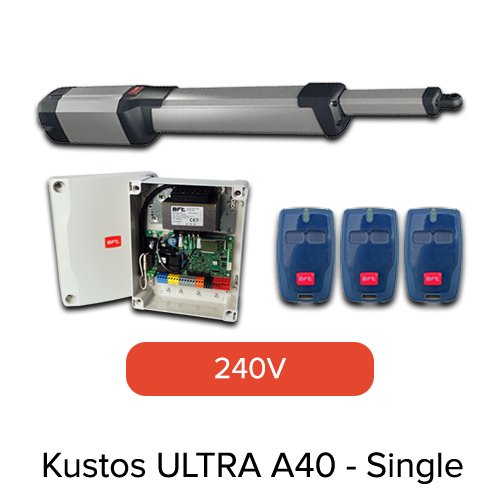 240V BFT Single Kustos A40 - Complete Kit | Gatesplus